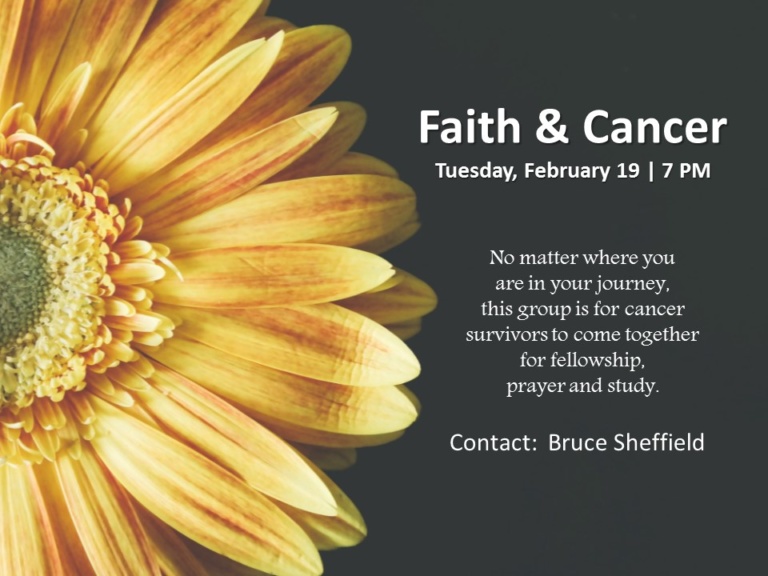 Faith & Cancer - Westminster Presbyterian Church