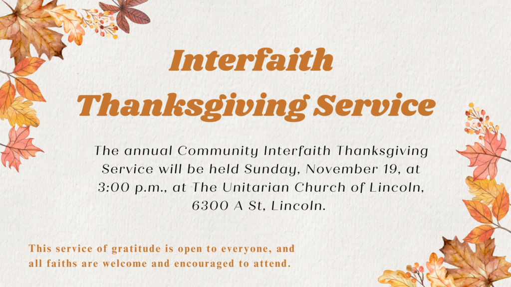 Community Interfaith Thanksgiving Service - Westminster Presbyterian Church